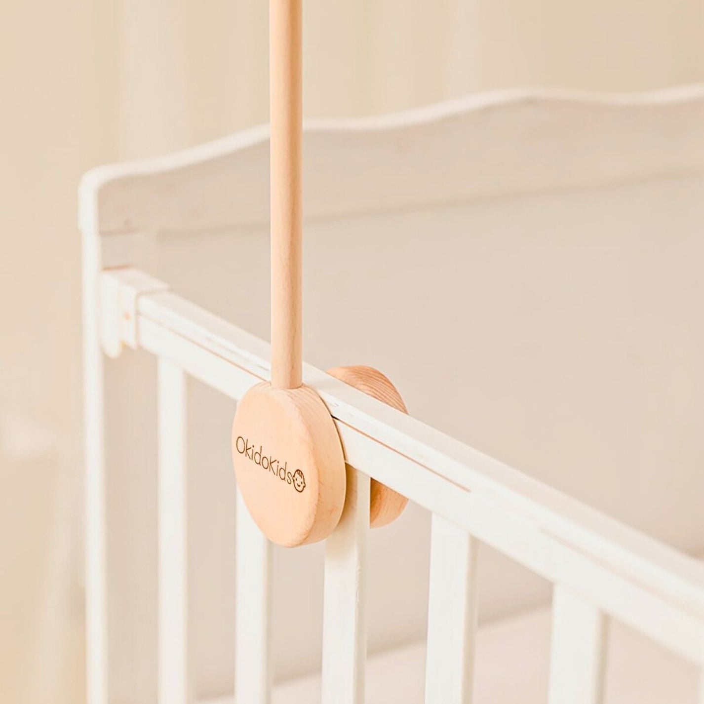 Wooden Baby Mobile Hanger for Crib | OkidoKids